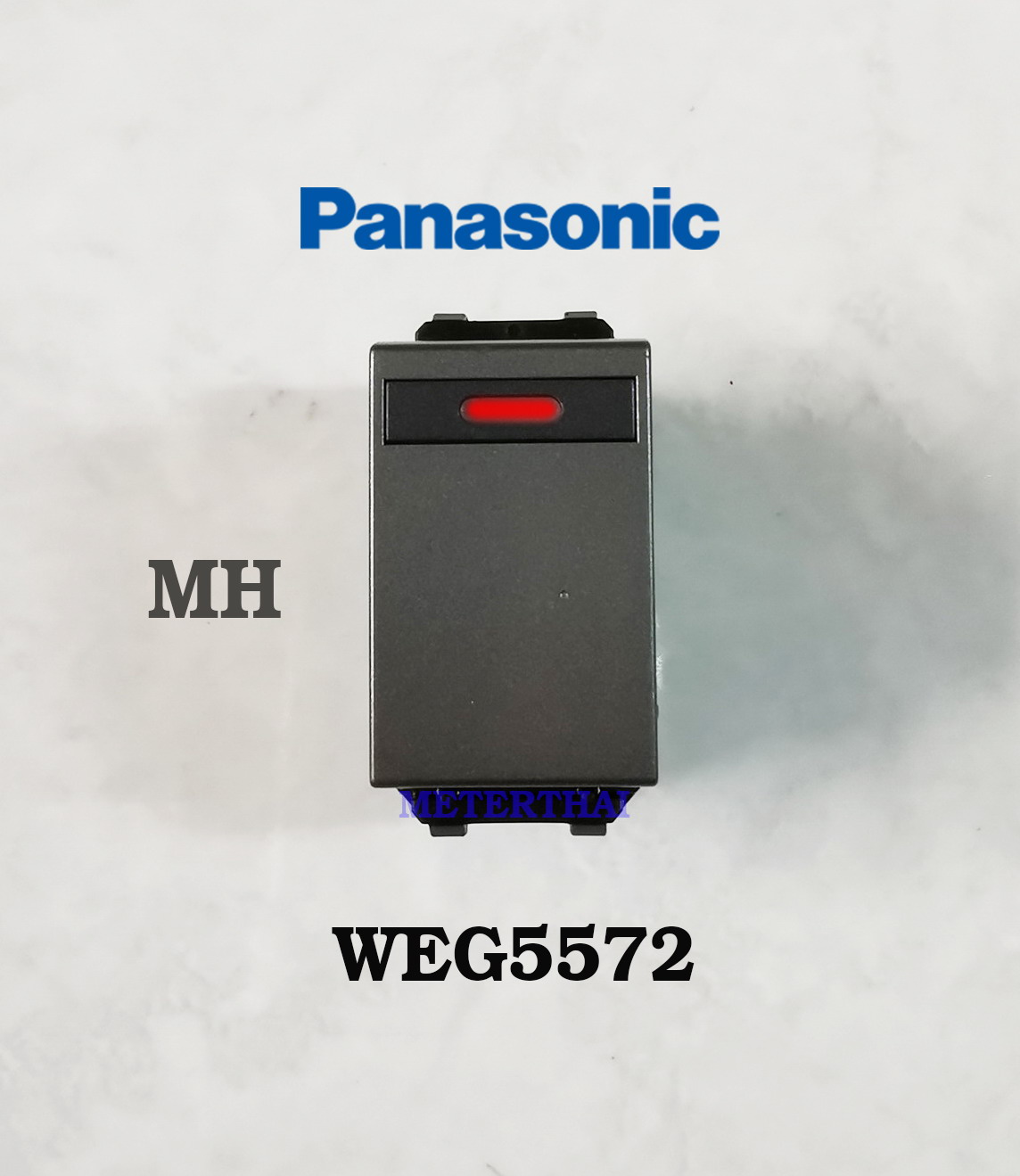 สวิตซ์ทางเดียวใหญ่ Refina PANASONIC รุ่น WEG5511MB สีเมทัลลิคดำ แท้100% ...