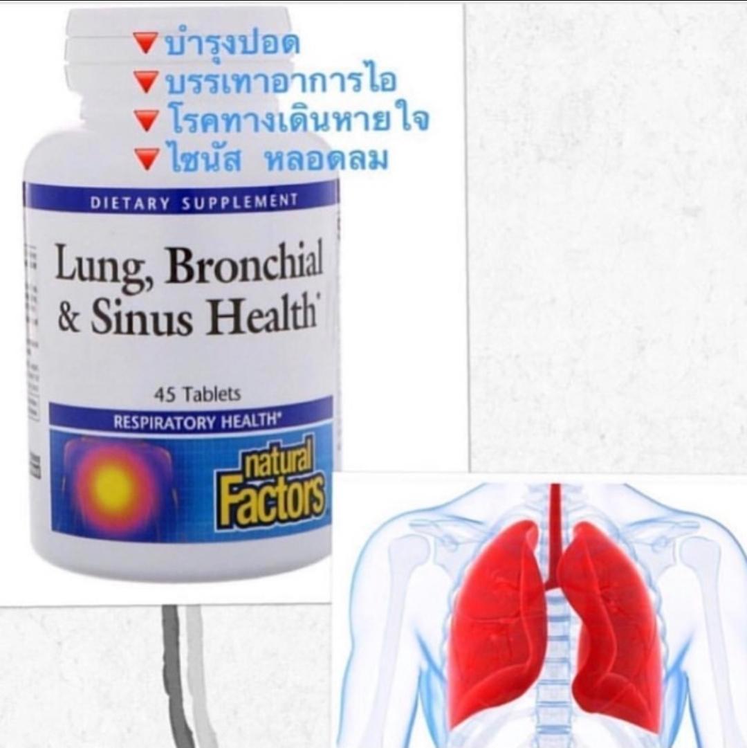 Lung Bronchial and Sinus Health 90 tab ฟื้นฟูสุขภาพปอด ลดอาการภูมิแพ้ ...