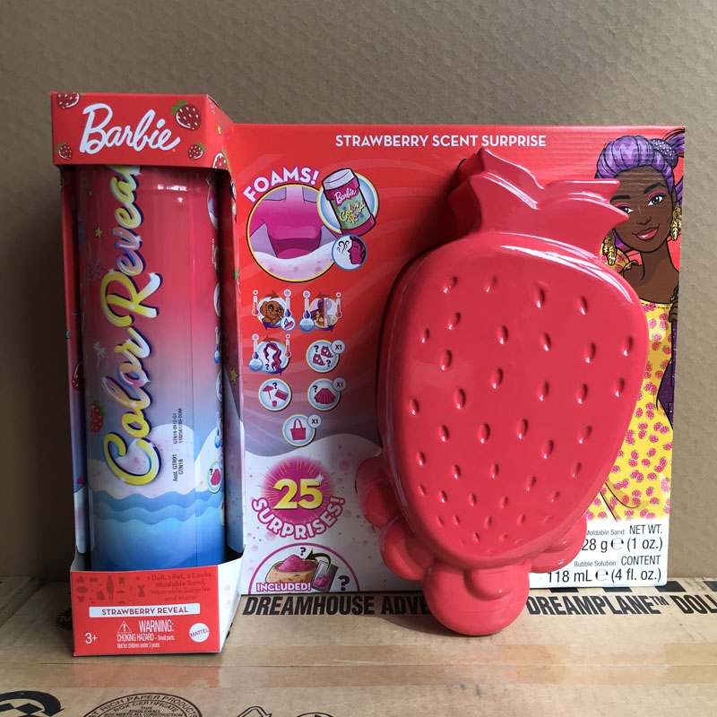 Barbie surprise become color-blind box of super bubbles combination ...