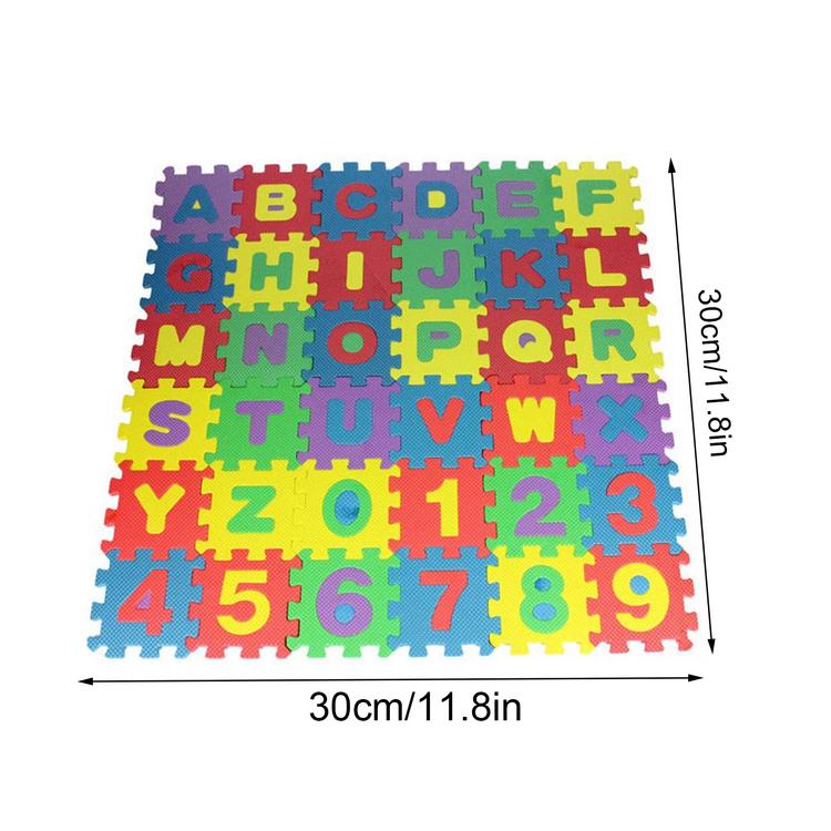 KidsFoam Play Mat 36-Piece Soft Foam Play Mat Set 11.8*11.8in ...