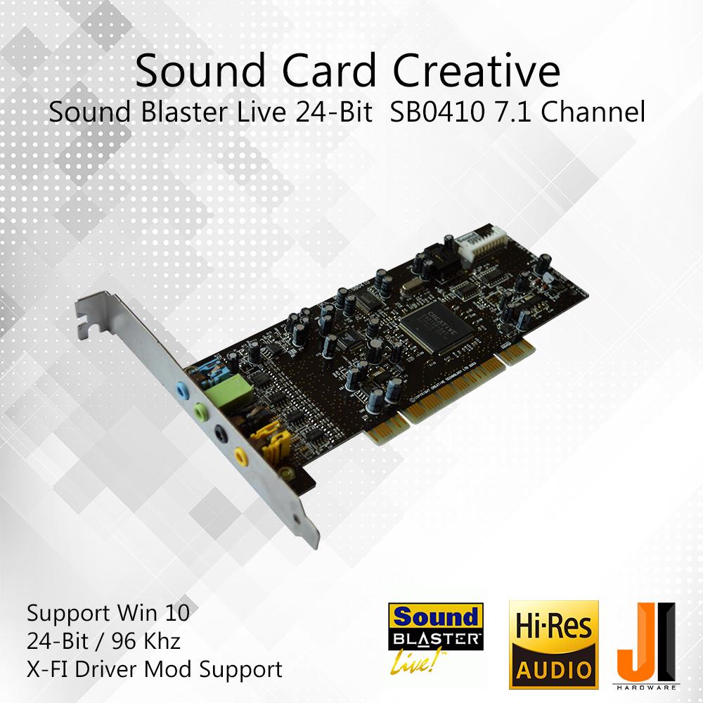 Sound Card Creative Sound Blaster Live 24-Bit SB0410 7.1 Channel (PCI ...