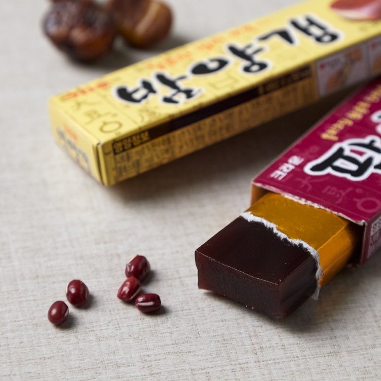 [Original] 밤양갱팥양갱 Crown Sweet Red Bean + Chestnut Jelly (เยลลี่ถั่วแดง ...