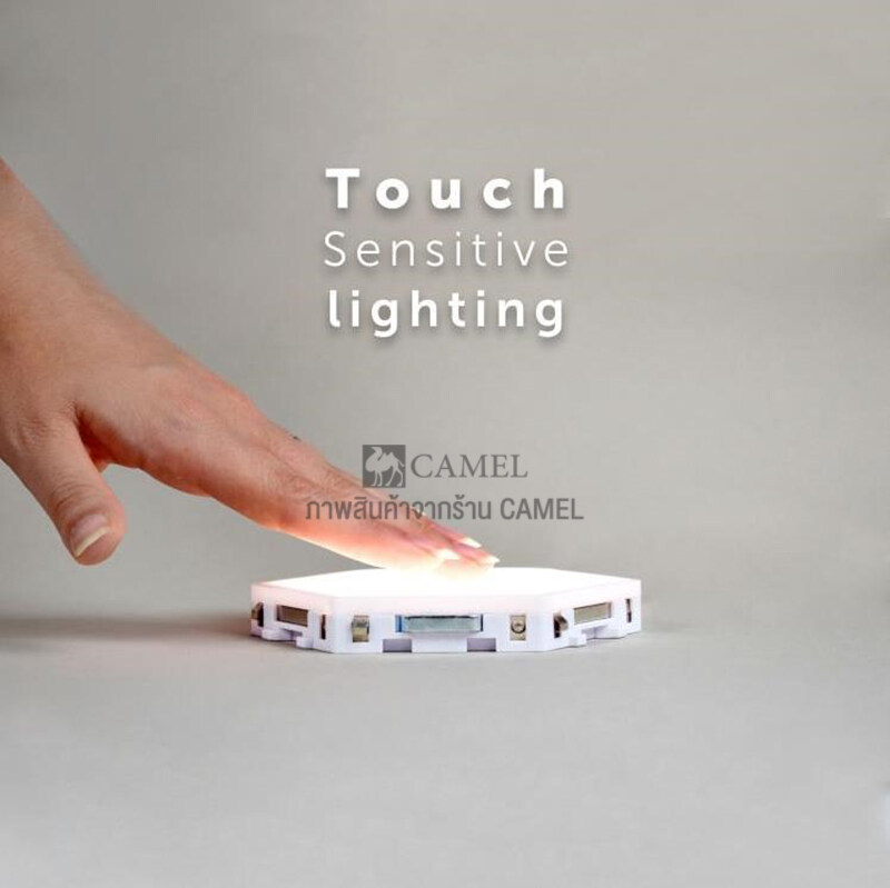 โคมไฟสัมผัส ไฟสัมพัสLED ไฟติดผนังทรงรังผึ้ง 6 เหลี่ยมโคมไฟสไตร์ DIY ...