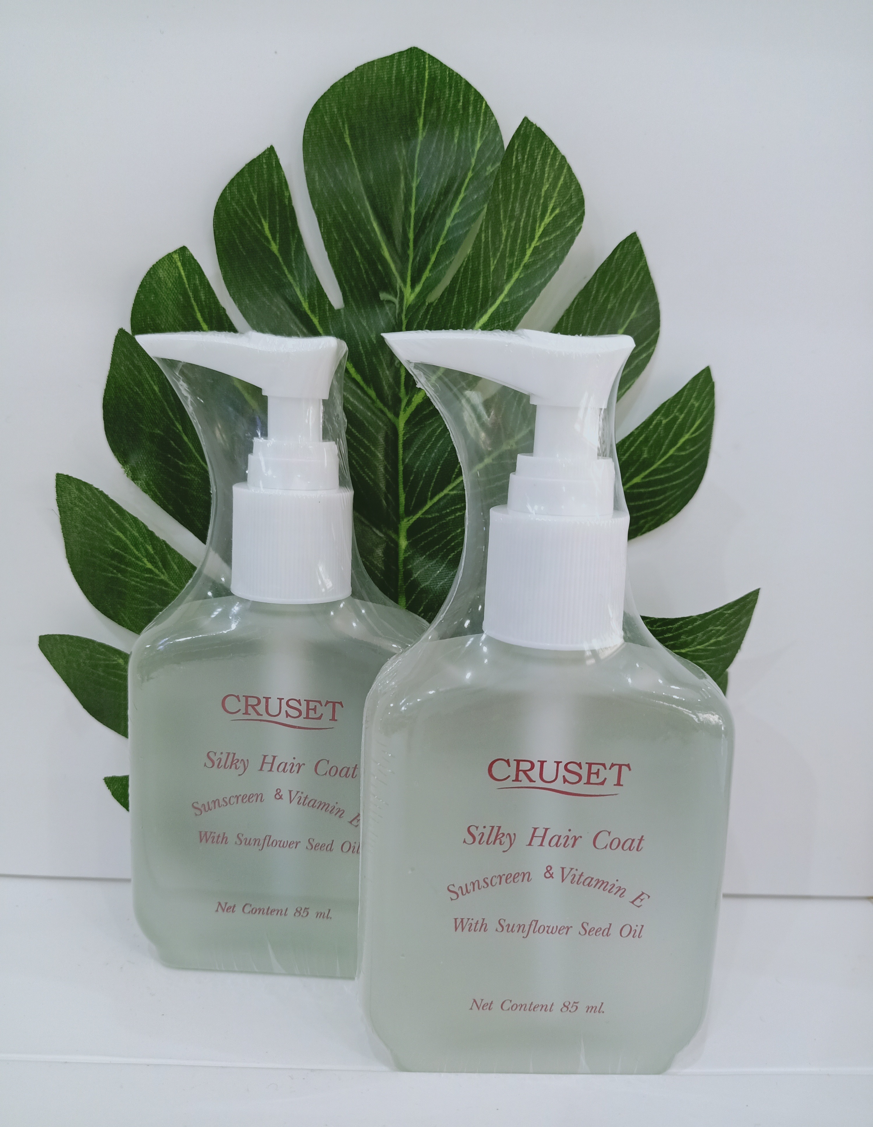 CRUSET ครูเซ็ท ซิลกี้แฮร์โคท (แบบหัวปั้ม 85 มล)-เชรั่มเครือบผมให้อ่อนนุ่มสลวยหวีง่าย ป้องกันผม ...