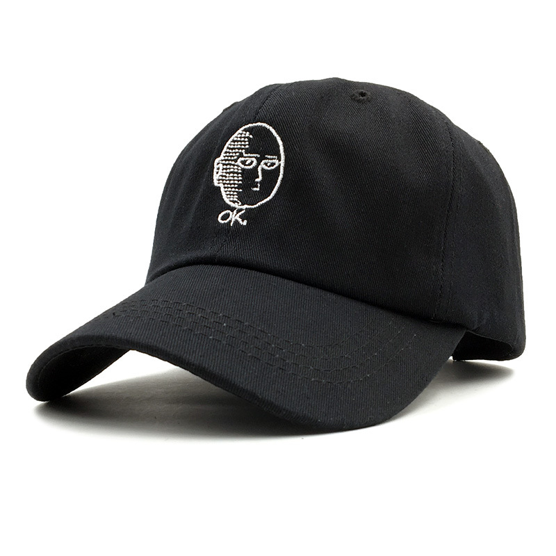 Popular Anime One Punch Man Baseball Cap Anime Fan Embroidery Black ...