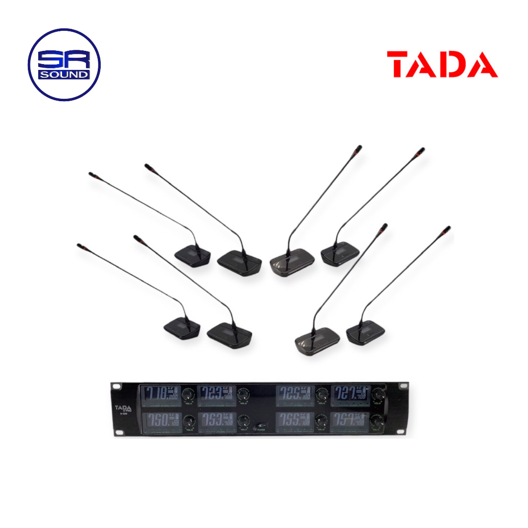 TADA U-500 ไมโครโฟนไร้สาย ไมค์ประชุมไร้สาย 8 ไมค์ U500 U 500 (สินค้าใหม่ ประกันศูนย์ไทย ...