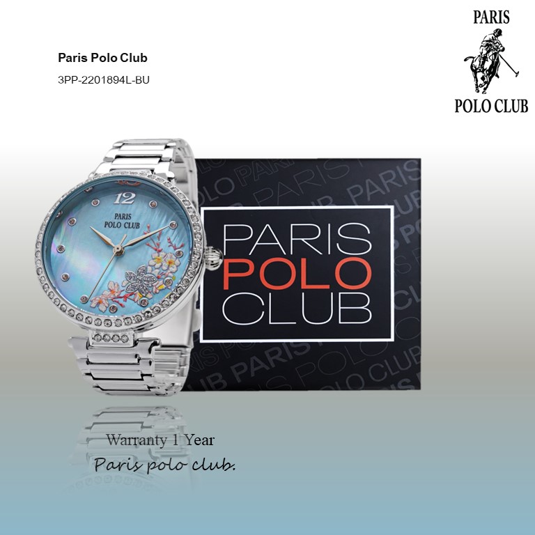 Paris Polo Club (ปารีส โปโล คลับ) นาฬิกาข้อมือผู้หญิง รุ่น 3PP-2201894L ...