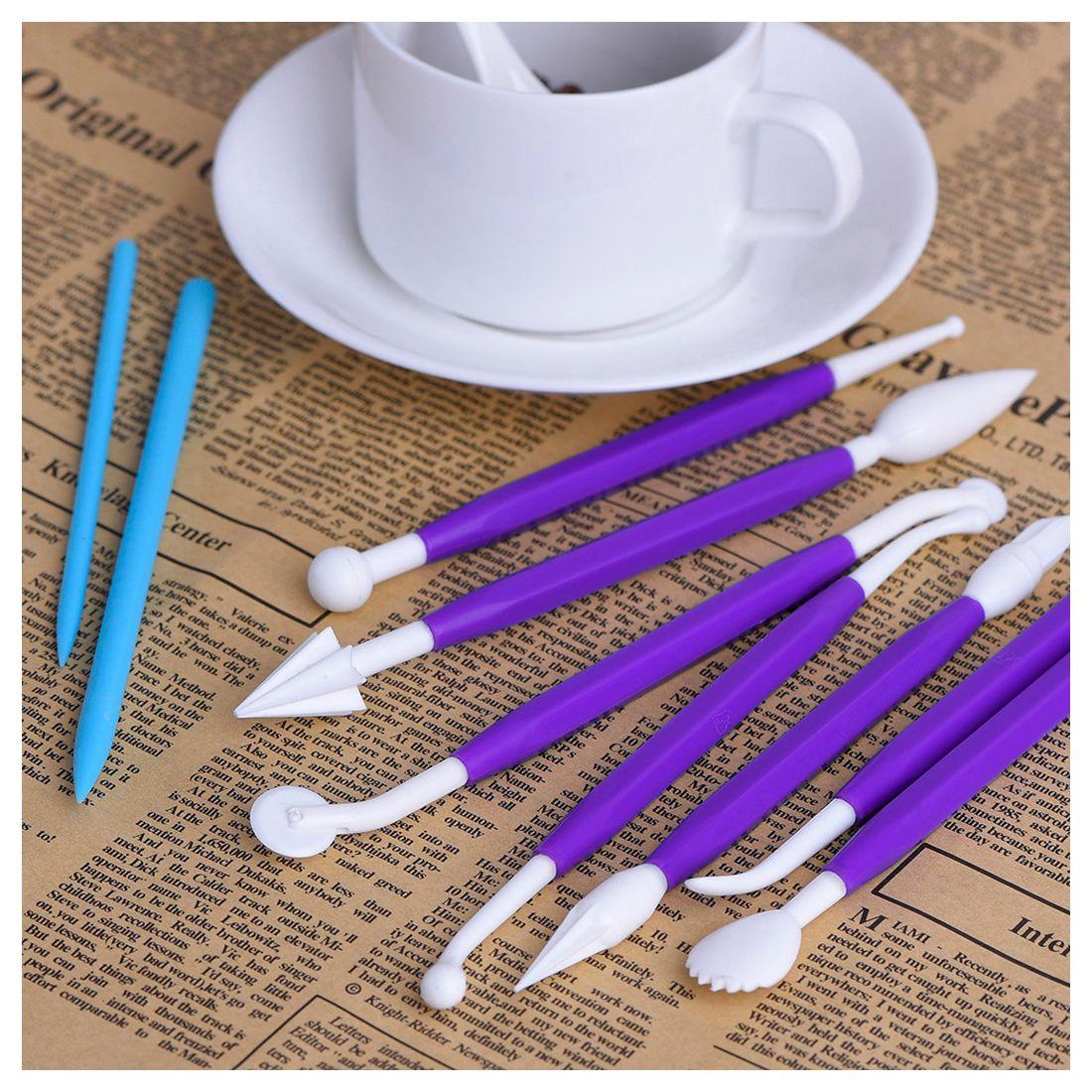 9 Pieces Plastic Clay Modeling Tools Ceramic Pottery Tool Kit for Shaping and Sculpting - YCITC ...