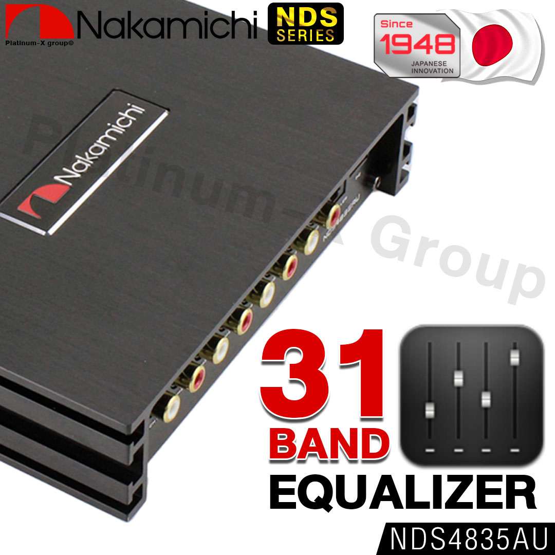 NAKAMICHI DSP AMPLIFIER NDS4835AU 31BAND Bluetooth USB INPUT 4 chOUTPUT 8 ch Hi Res AMP POWER ...
