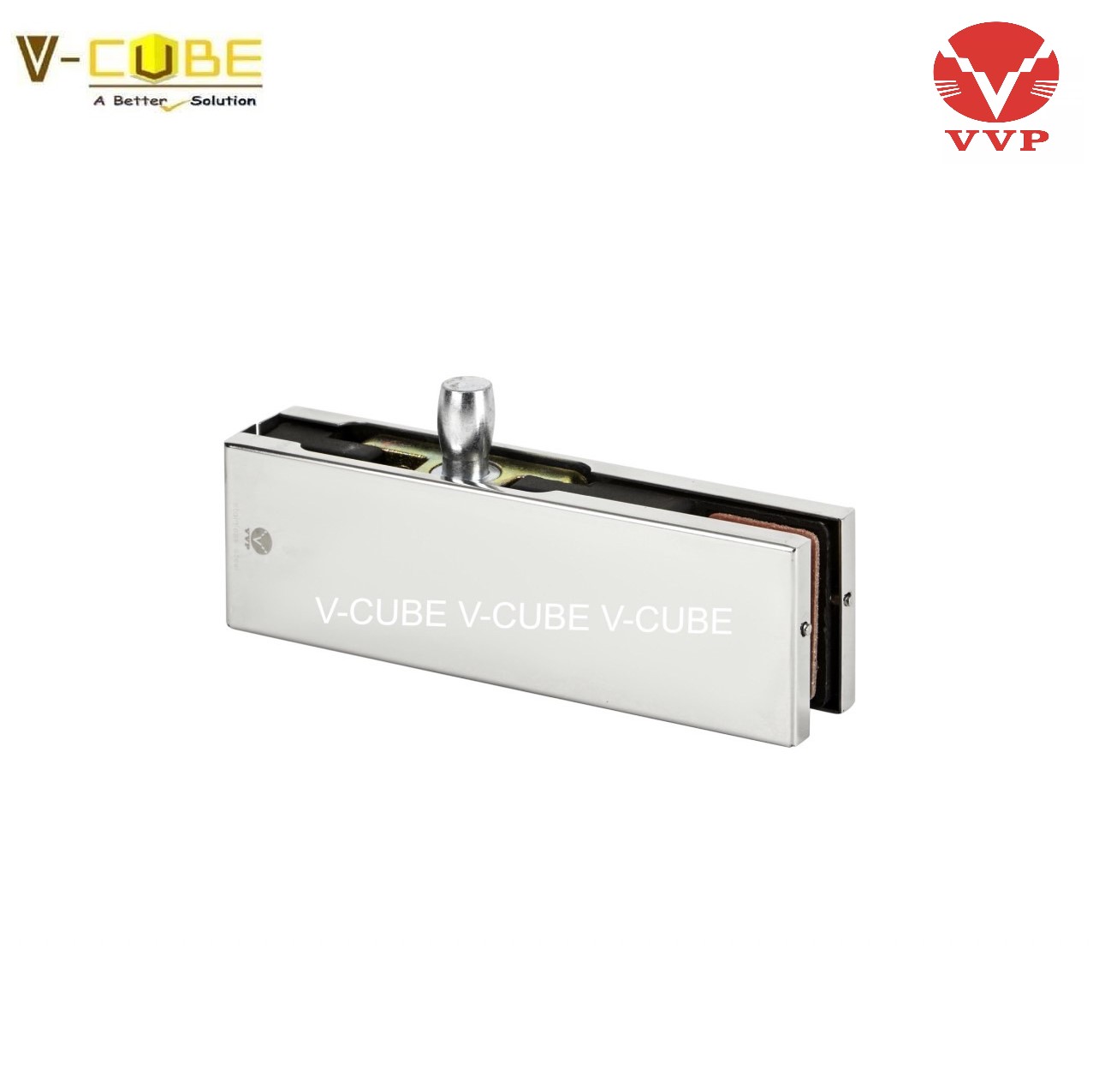 FT30 ตัวหนีบช่องแสงบน-สีสแตนเลส -สำหรับประตูกระจกบานเปลือย FT30-PS แบรนด์ VVP(วีวีพี) | Lazada.co.th