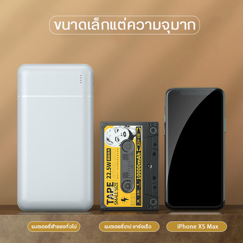 แบตเตอรี่สำรอง Remax RPP-158 กระแสไฟ 22.5W ชาร์จเร็ว พาวเวอร์แบงค์ 3 Input 3 Output ความจุ ...