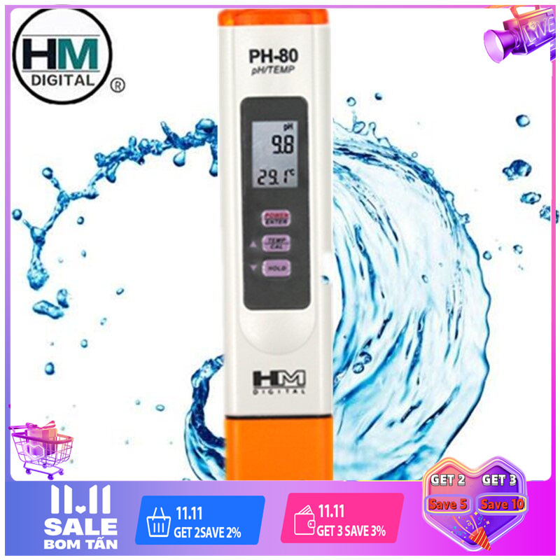 CODดิจิตอล HM PH-80 PH TEMP เครื่องทดสอบแรงน้ำ Wion การสอบเทียบดิจิตอลอัตโนมัติแบบสัมผัสเดียวและ ...