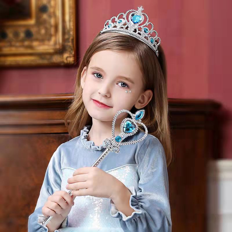 PRINCESS KESLI ชุดเครื่องประดับผมแช่แข็งมงกุฎเจ้าหญิงเอลซ่า ไม้ ...