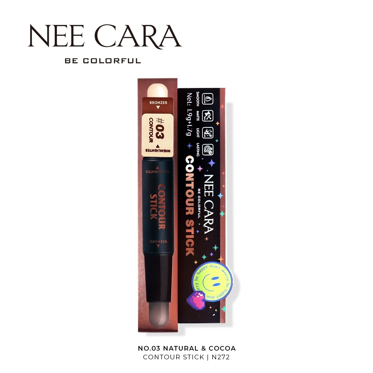 N272 Nee Cara Contour Bronzer Highlight Stick นีคารา คอนทัวว์ บรอนเซอร์ ...