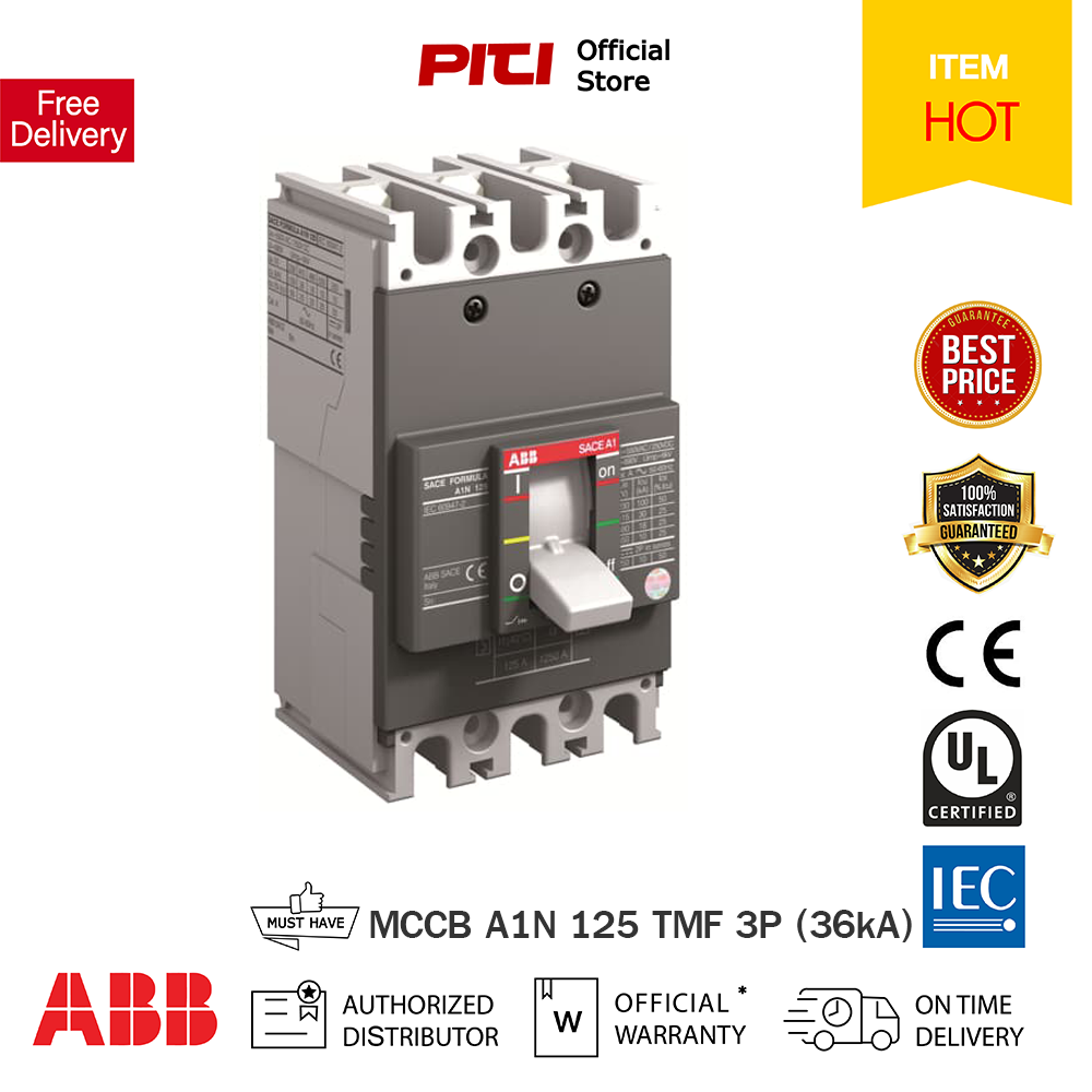 ABB MCCB A1N 125 TMF 3P เบรกเกอร์ Breaker MCCB A1N 125 TMF 3P (36kA ...