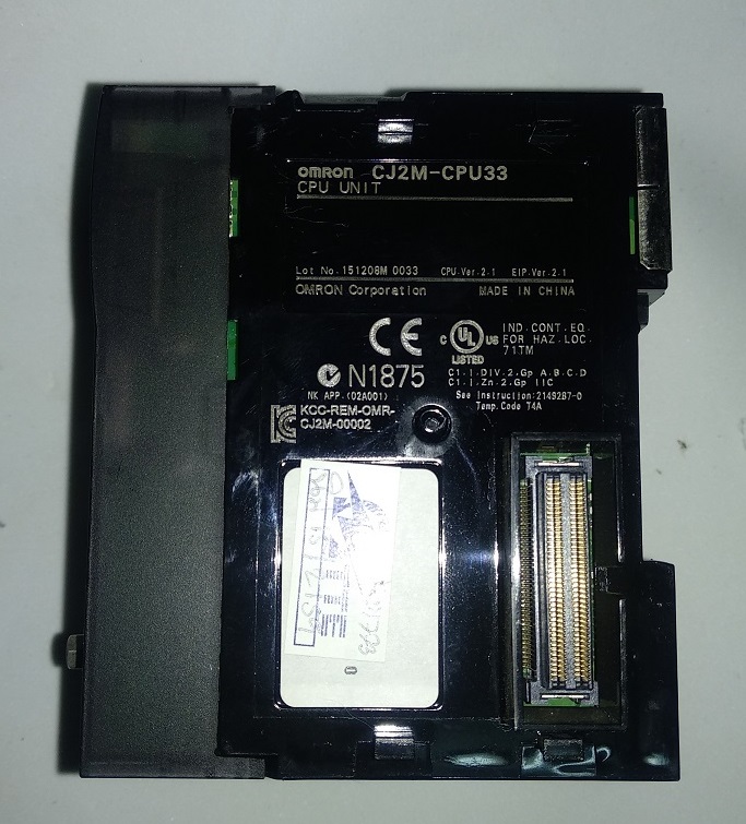 Omron ใช้งาน CJ2M-CPU11 CJ2M-CPU12 CJ2M-CPU13 CJ2M-CPU32 CJ2M-CPU33 CJ2M-CPU34 CJ1G-CPU45 (สภาพ ...