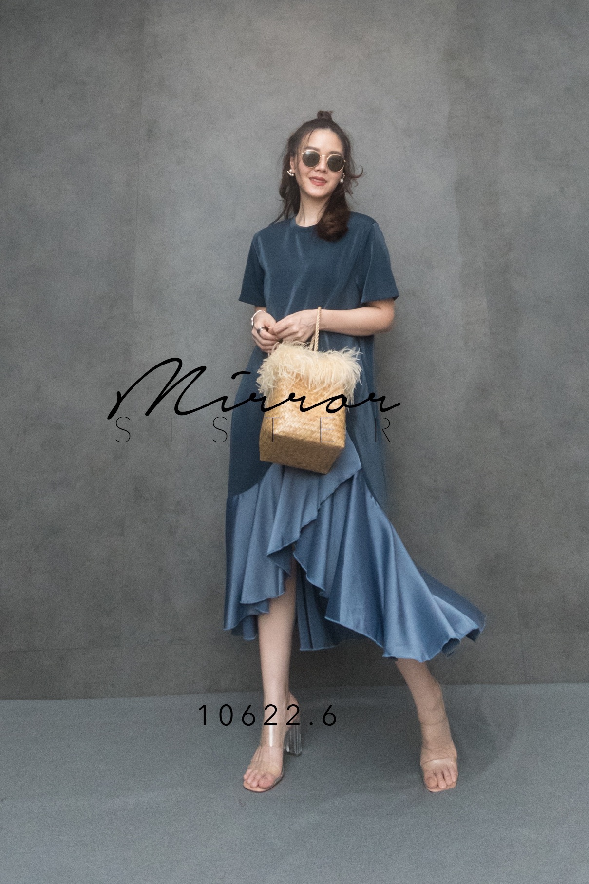 (นางแบบใส่ชุดขาย) LX Instinct Look DreSS เดรสแขนสั้น ผ้าตัวเสื้อนิ่มไม่ ...