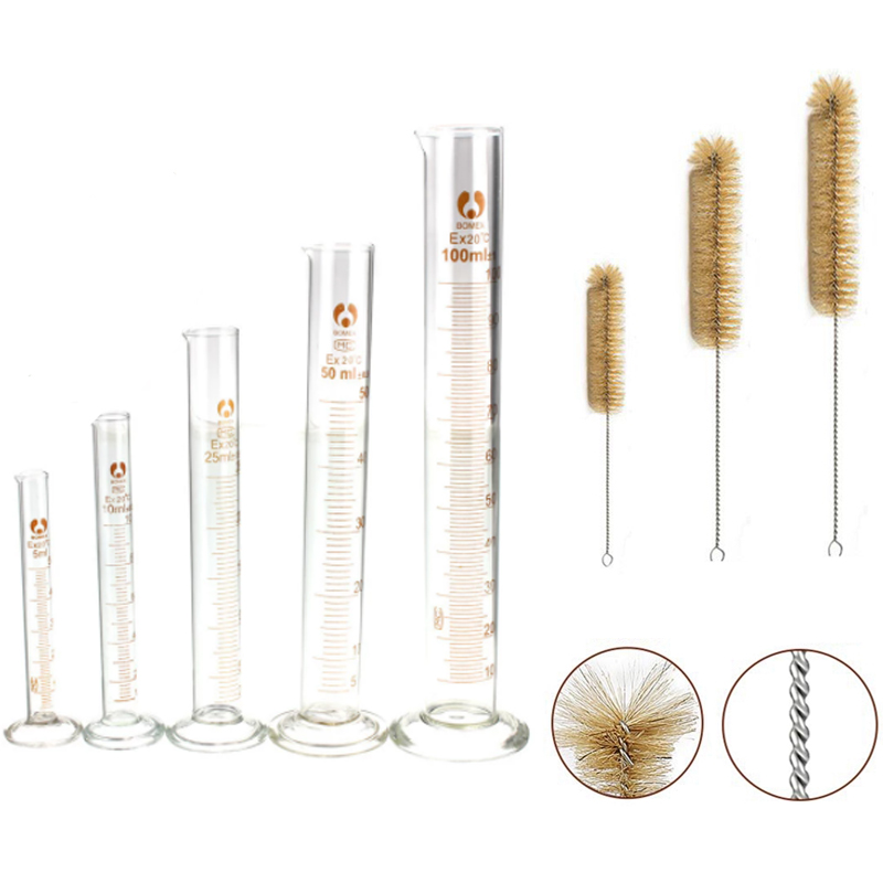 Glass Measuring Cylinder Professional Lab Graduated Cylinder Chemistry ...