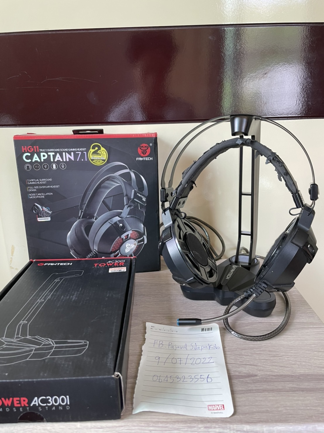 FANTECH HG11 (Captain 7.1) Stereo Headset for Gaming หูฟังเกมมิ่ง มี ...