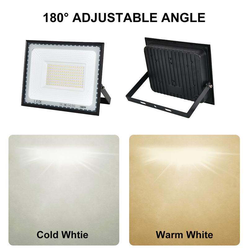 LED Flood Light New Ultra-thin 30W 50W 100W 150W 200W Cool Warm White Floodlights IP65 Outdoor ...