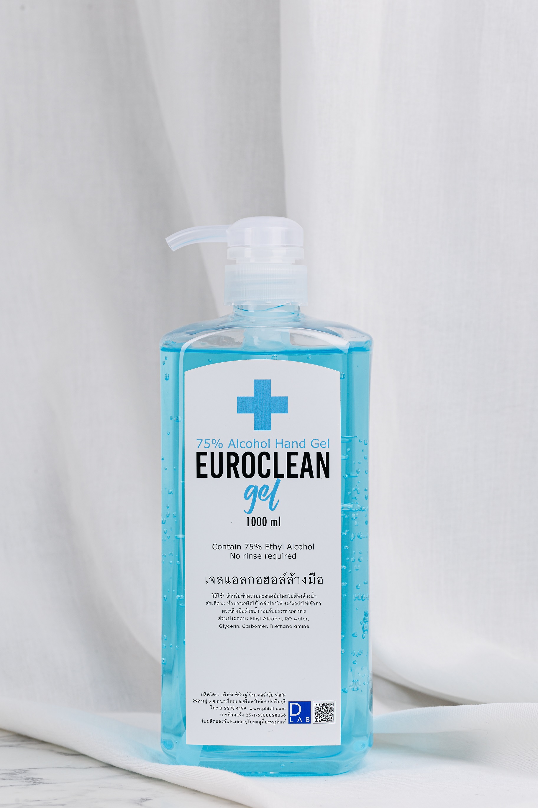 เจลแอลกอฮอล์ล้างมือ Euroclean alcohol hand gel 1000 ml - d.lab - ThaiPick