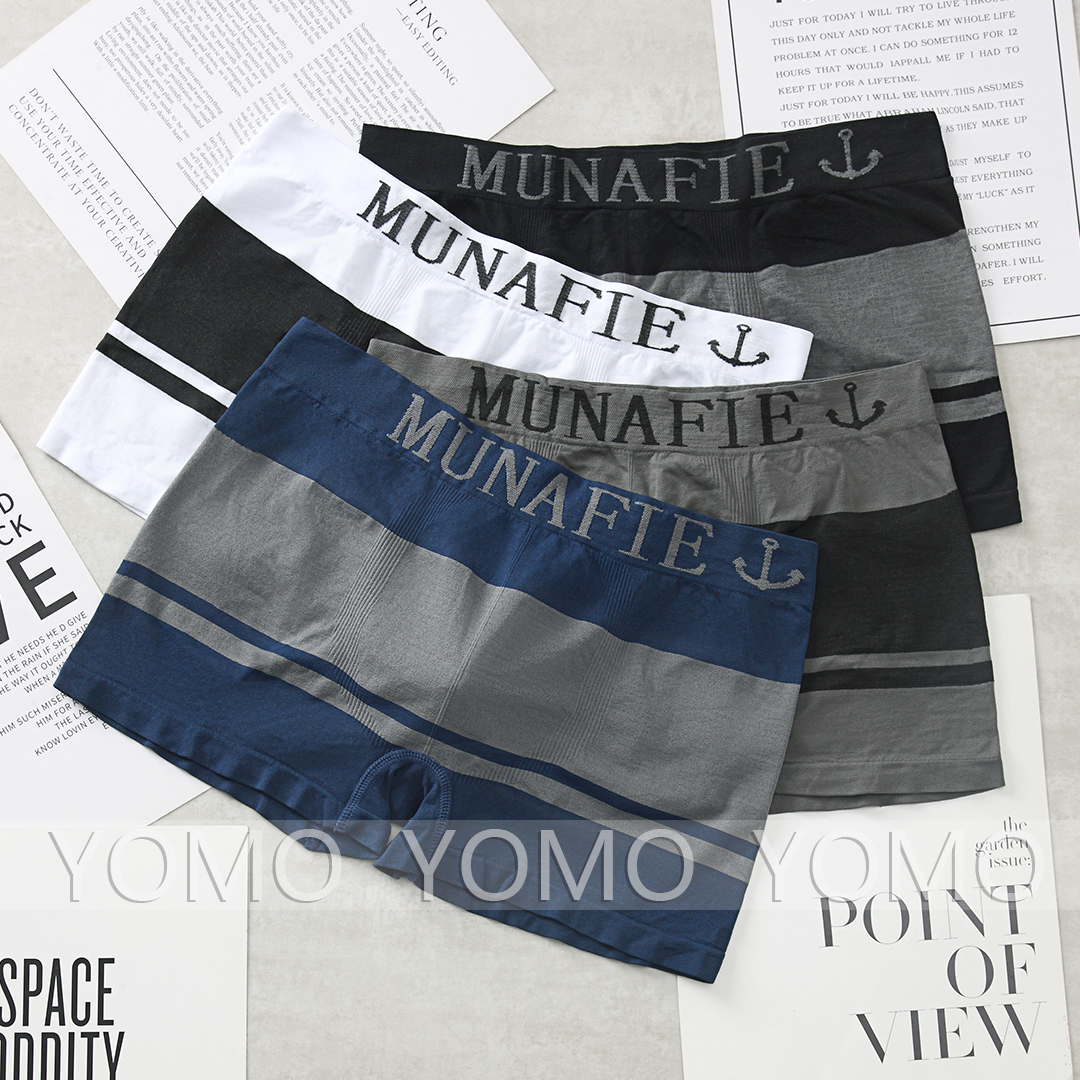 YOMO (4 ชิ้น) กางเกงในชาย Boxer กางเกงบ็อกเซอร์ ชุดชั้นในผู้ชาย กางเกง กางเกงขาสั้น รอบเอว 26-40 ...