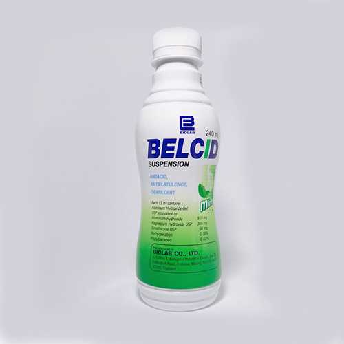 Belcid 240ml ลด เฟ้อ เสียด กรด เเพ็ค 3 ขวด | Lazada.co.th