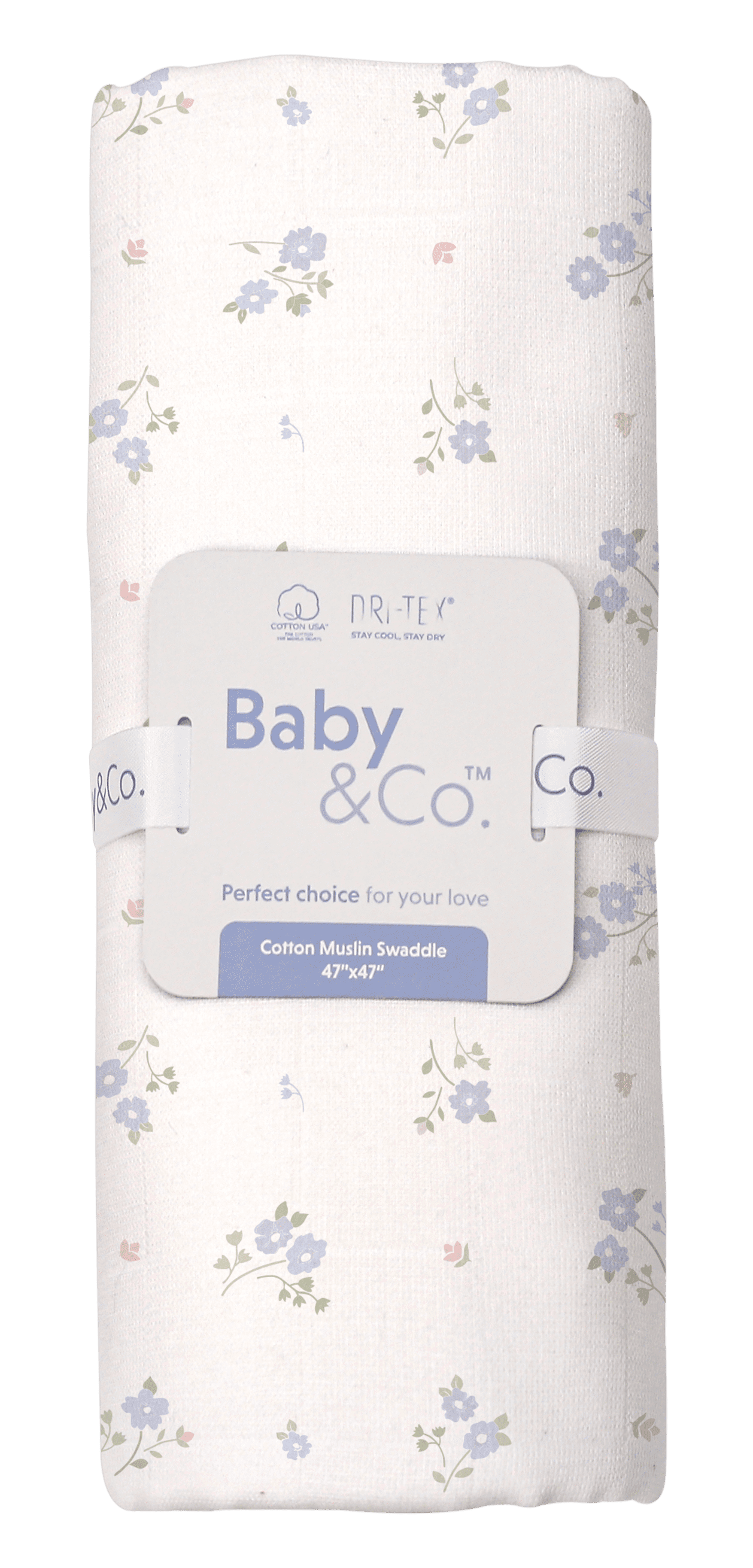 Baby and Co. (Audrey Floral) Nursing Cloth ผ้าอ้อมมัสลินคอตตอนขนาด 30 ...