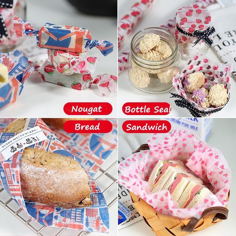New Type Wax Paper Food Wrapping Paper Fast Food Pad Paper Oil-proof ...