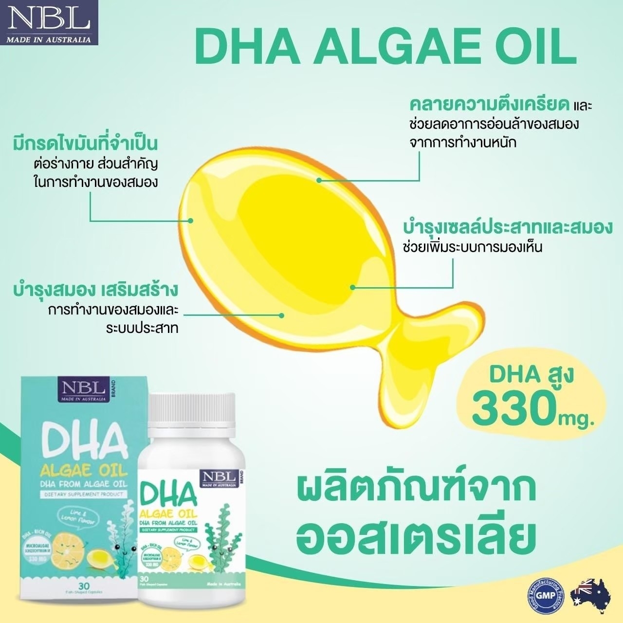 Nubolic DHA + Calcium Plus (ชุดดูแลลูกรัก) เซ็ตอาหารเสริม วิตามินรวม ...