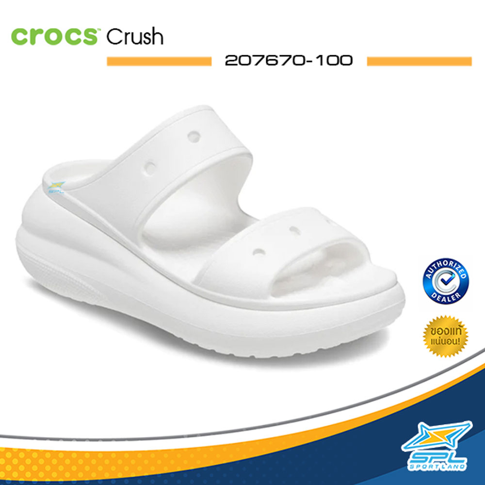 Crocs Collection รองเท้าแตะ รองเท้า Crocs ND UX CS Crush Sandal 207670 ...