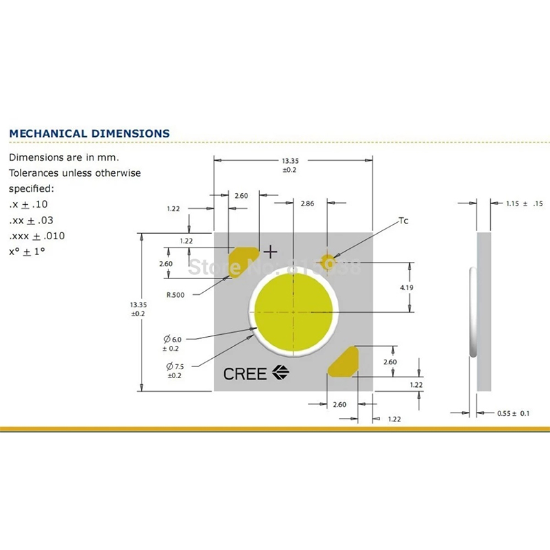 10ชิ้นล็อต CREE XLamp CXA1304 LED CXA 1304 3.7-10. 9W ซัง easywhite ...