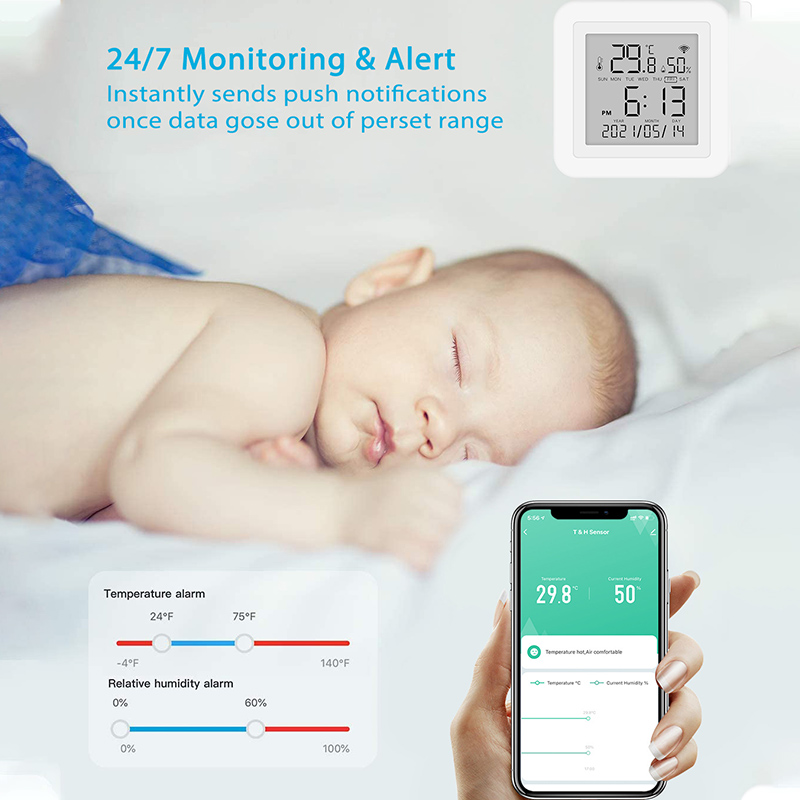 Tuya WIFI Temperature Humidity Sensor for Smart Home and SmartLife ...