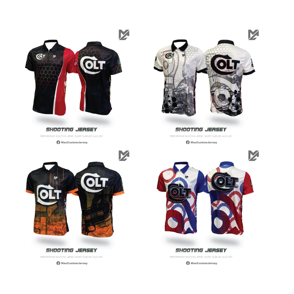 LPเสื้อกีฬา เสื้อกีฬาผู้ชาย MAX CUSTOM JERSEY เสื้อยิงปืน Colt เสื้อ ...