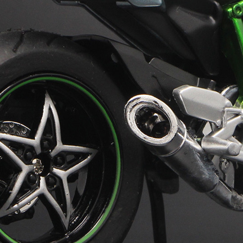 1:12 H2 R Motorcycle Diecast Alloy Model Toy Black Ninja H2R Motorbike ...