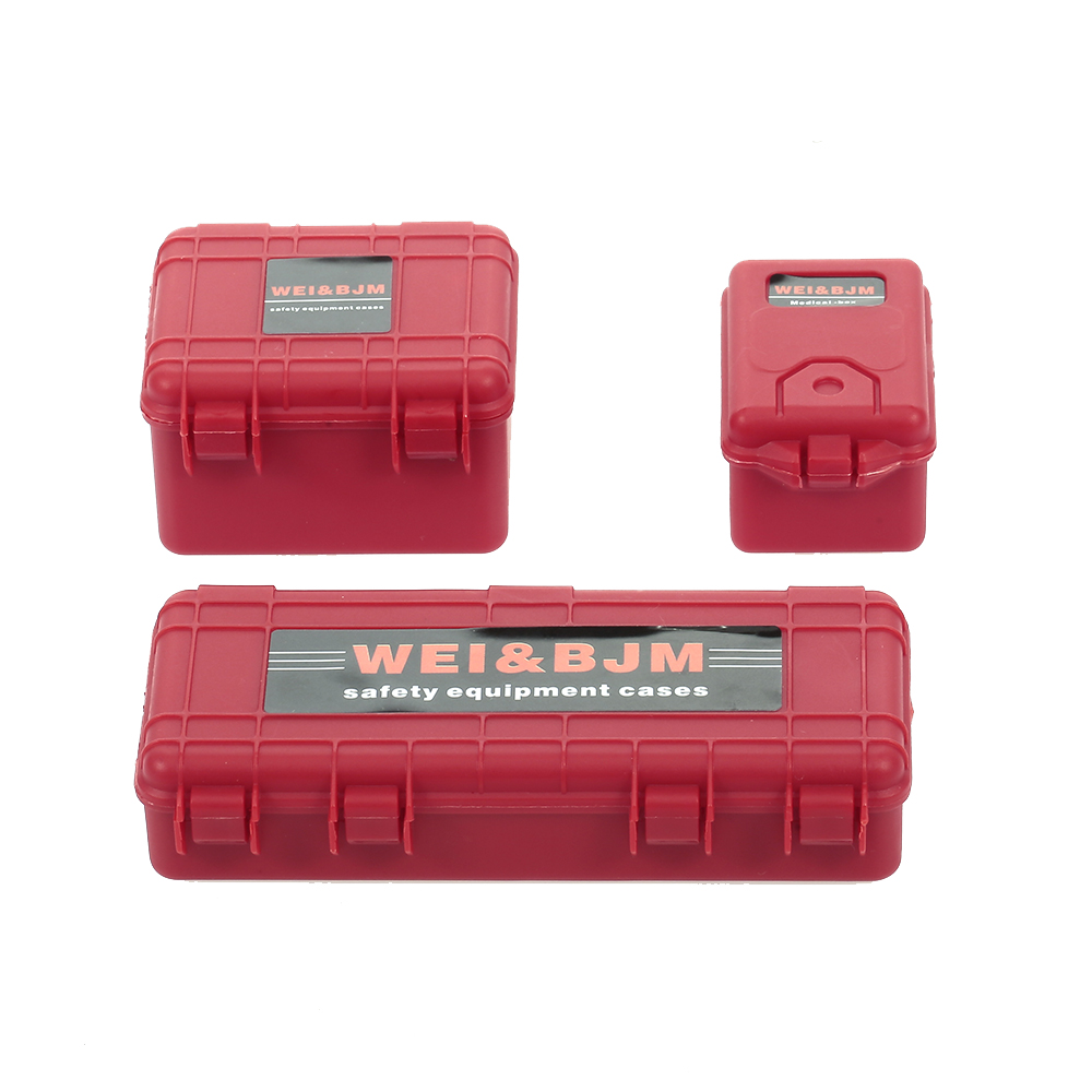 1/10 RC Car Safety Equipment Case 3pcs Decorative Tool Box Screws ...