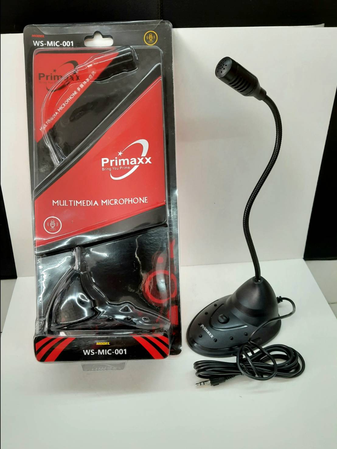 ไมค์ต่อคอม ไมค์ต่อโน้ตบุ๊ค ไมค์ยอดนิยม WS-MIC-001 Primaxx เป็นแจ็ค 3 ...