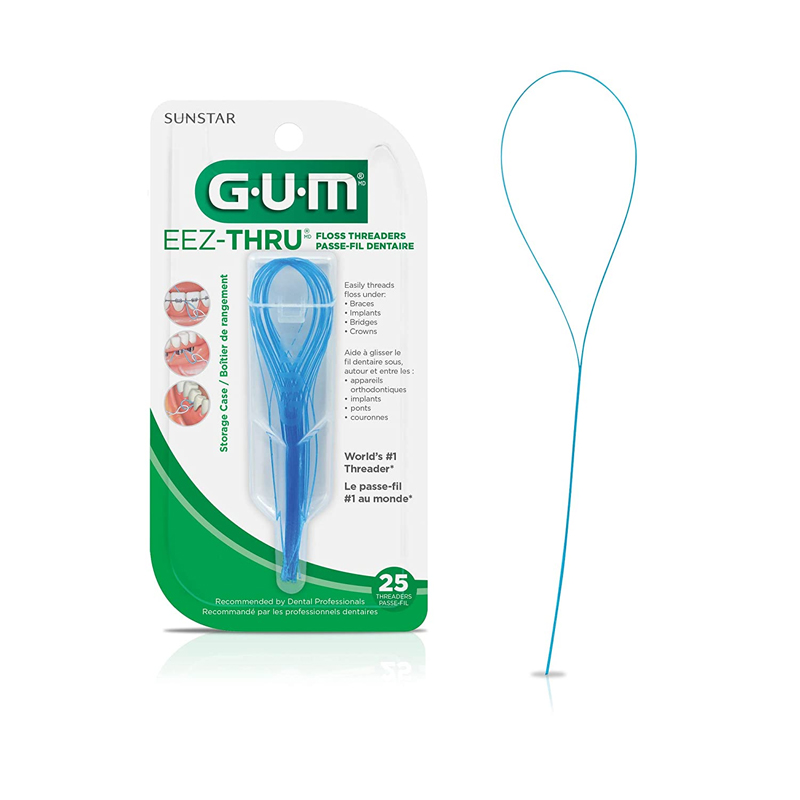 Butler Gum Eez-Thru Floss Threaders ห่วงร้อยนำไหมขัดฟัน ผ่านเครื่องมือ ...