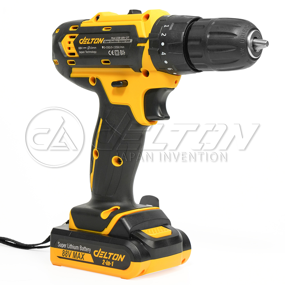 DELTON สว่านไร้สาย สว่านกระแทก สว่านแบต ไร้สาย 3 ระบบ 88V รุ่นใหม่ สว่าน 2 IN 1 พาวเวอร์แบงค์ ...