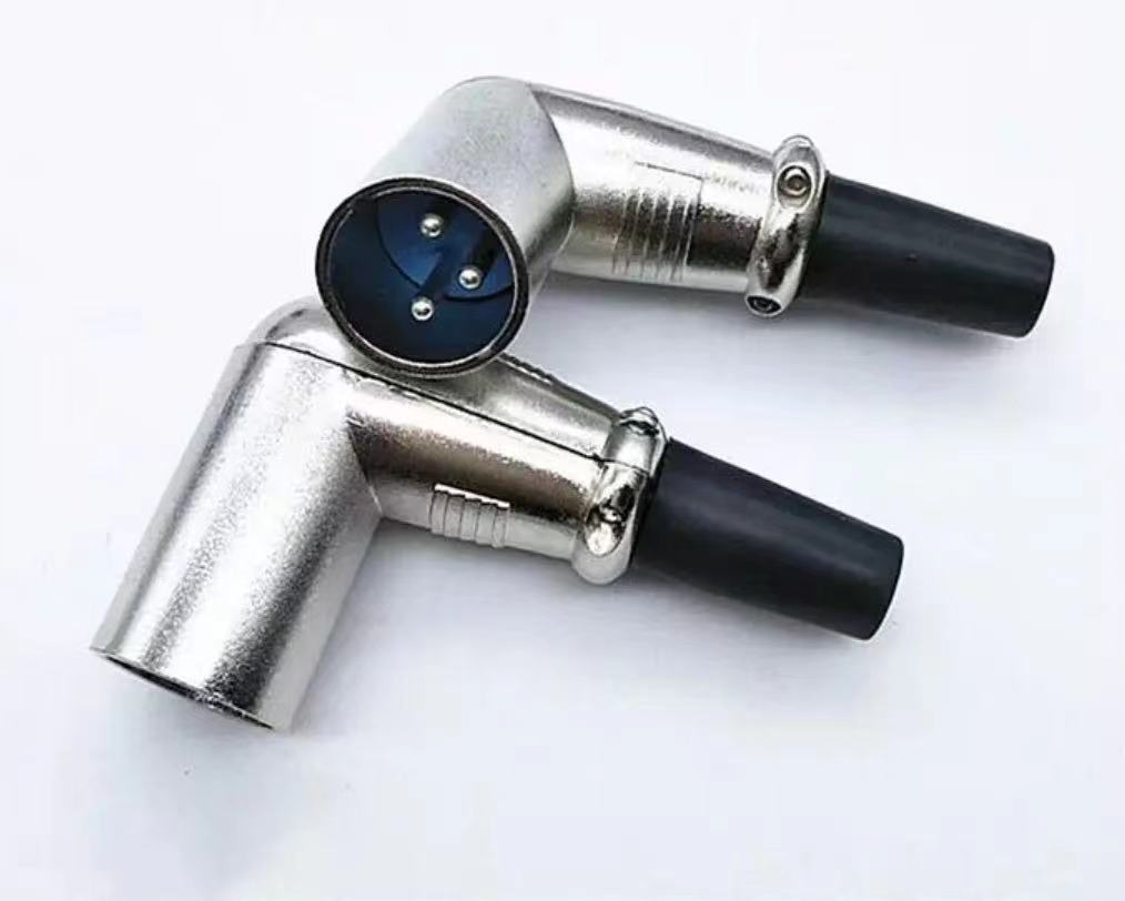 90 degree elbow 3 core Japanese male xlr Canon plug microphone audio ...