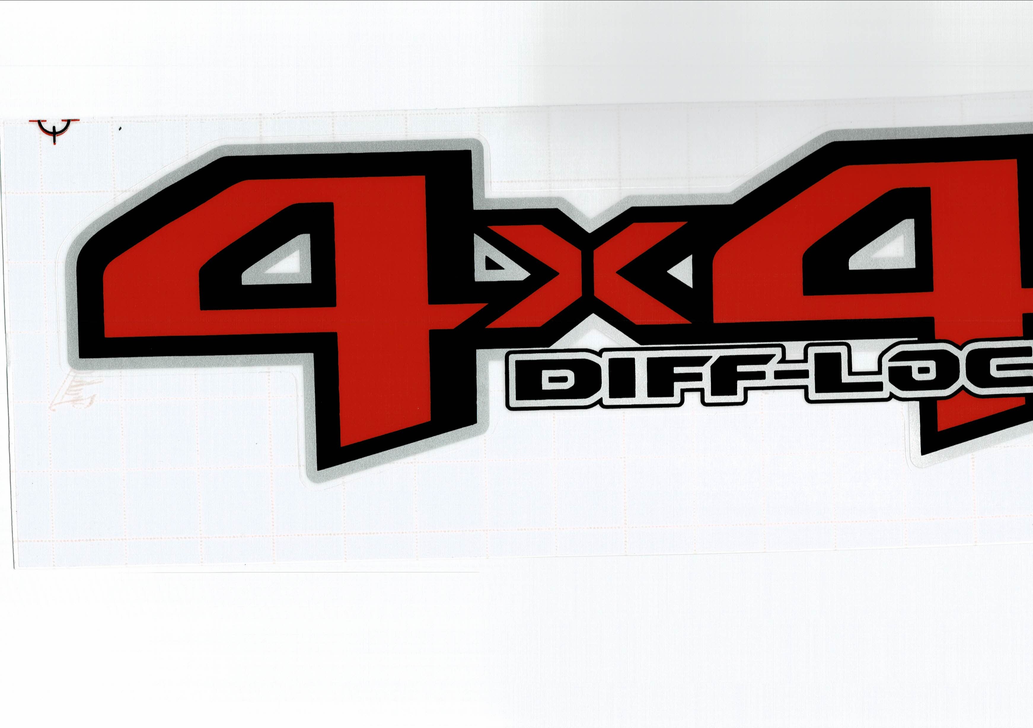 สติ๊กเกอร์ 4x4 Diff lock ติดข้างรถ ซ้าย ขวา สติ๊กเกอร์ revo revo rocco ...