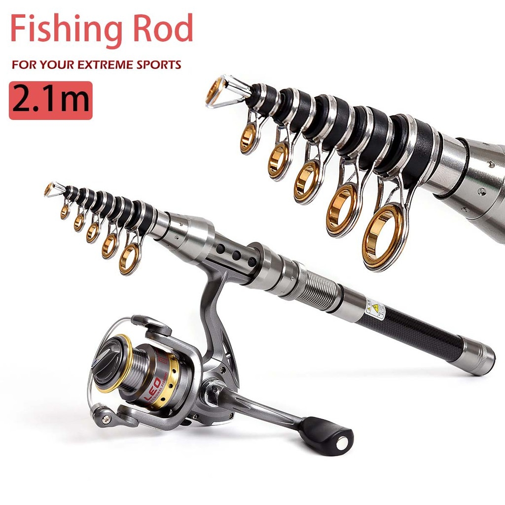 RNG Fishing rod เบ็ดตกปลาทะเล แบบยืดสไลด์เก็บได้ เบ็ตตกปลา เบ็ดตกปลา ...