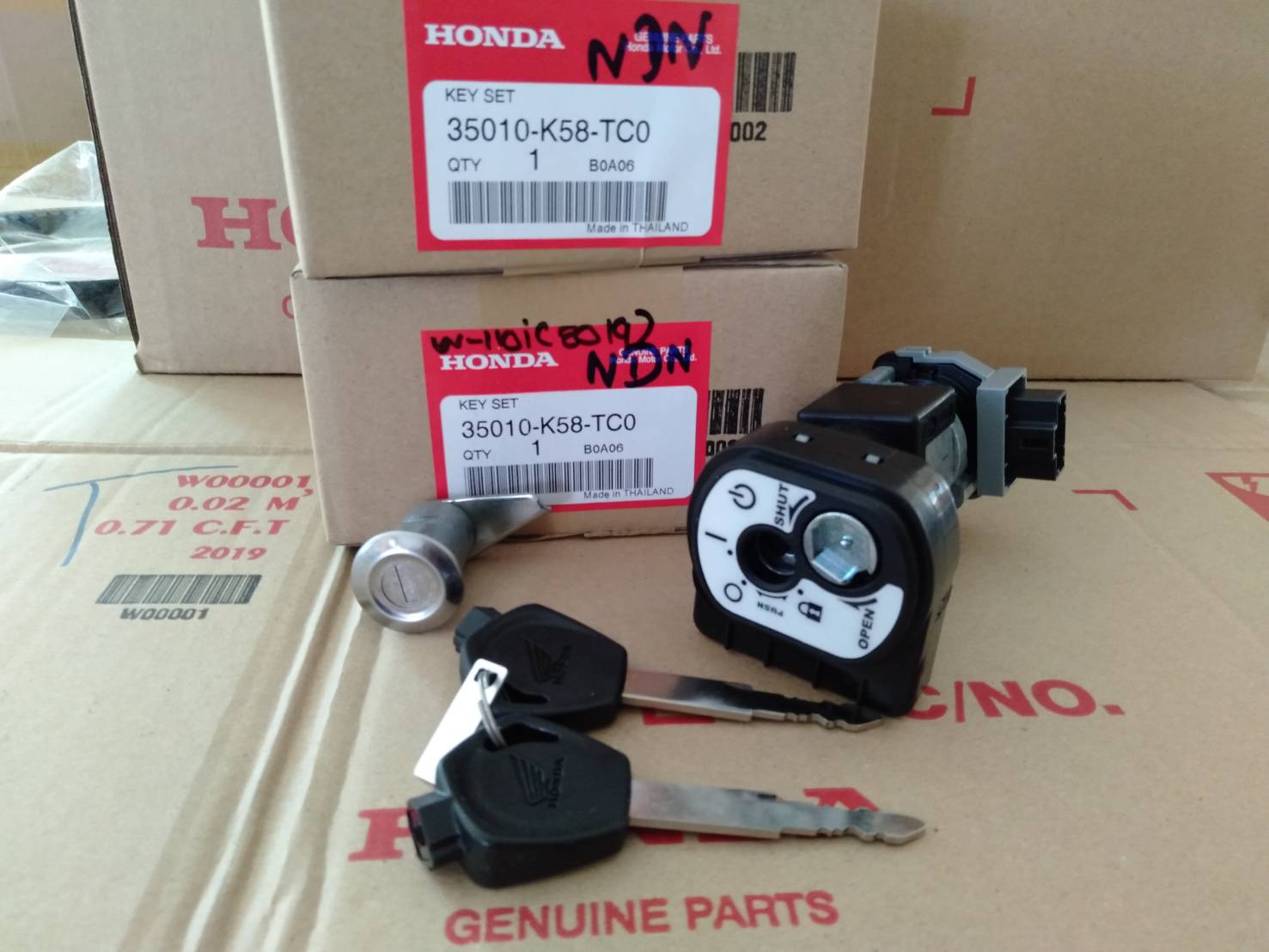 สวิทช์กุญแจ ชุดใหญ่ ของแท้ศูนย์ honda wave110i ปี2019-2023 เวฟ110ไอ ...