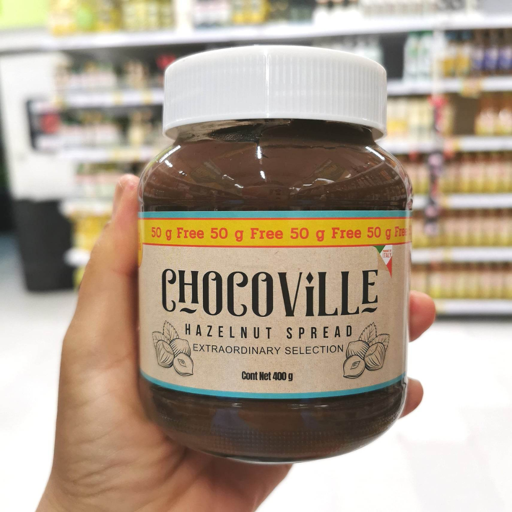 Chocoville Chocolate Hazelnut spread ชอคโกวิลล์ เฮเซลนัทบดผสมโกโก้ ...