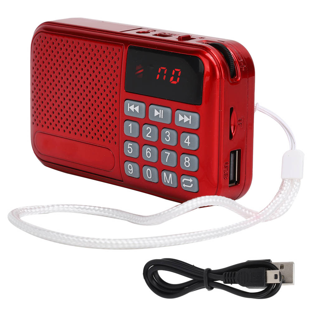 K-89 Multifunction Portable FM Radio USB Audio Player Support Memory ...