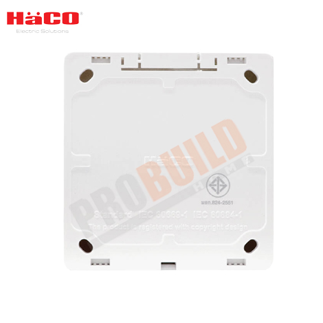 เต้ารับคู่กราวด์ HACO 2ช่อง M3N-E20 - MixASale