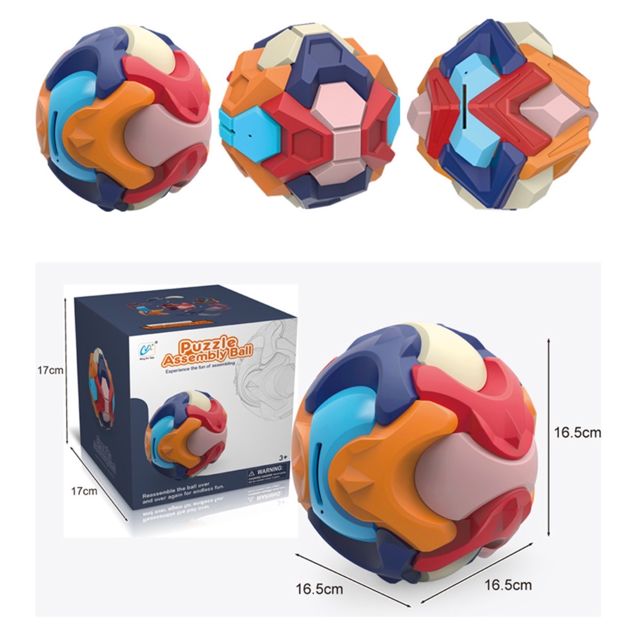 ส่งเร็วพิเศษ ลูกบอลสามมิติกระปุกออมสิน 2in1 ถอดประกอบได้ Puzzle ...