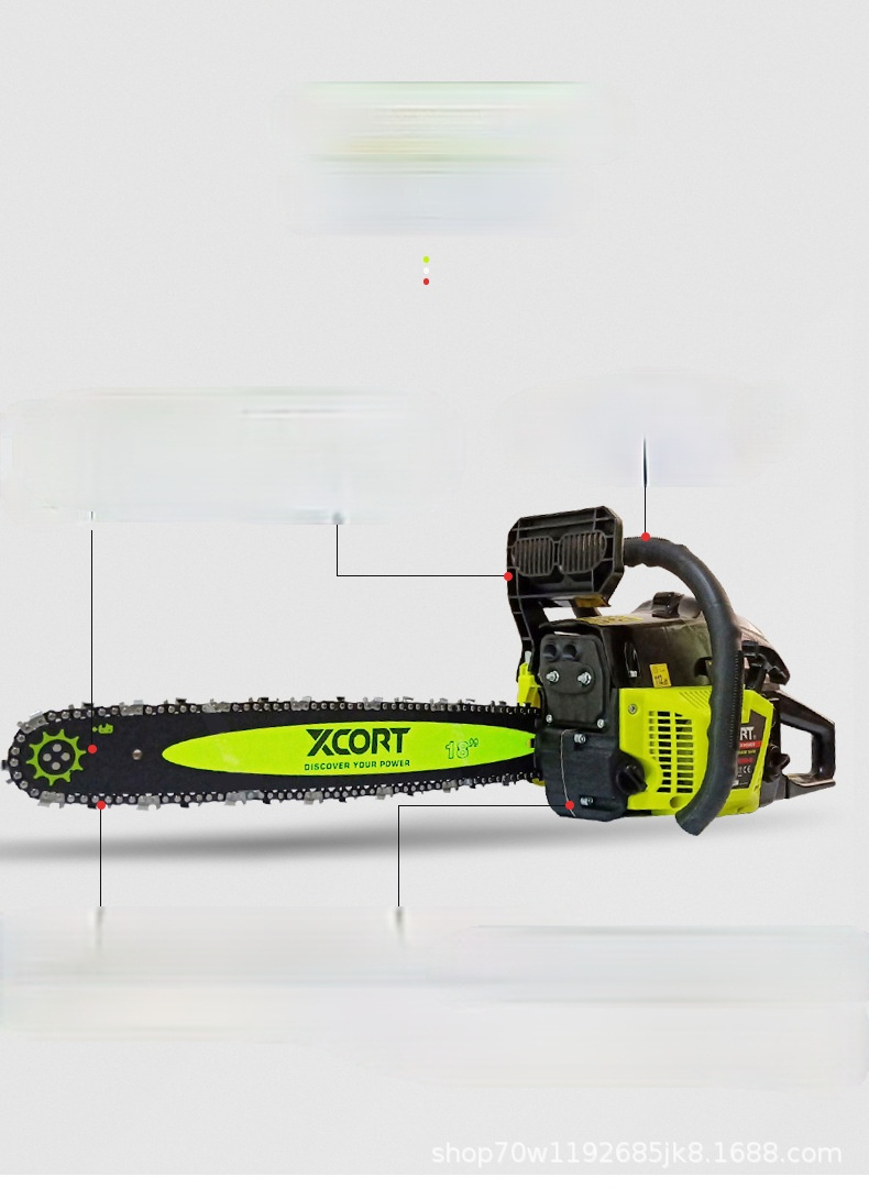 20 inch 55cc เลื่อยไฟฟ้า Professional Wood Cutter Chain Saw 55cc ...