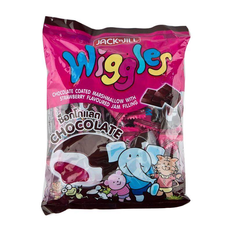 Jack'n Jill Wiggles Chocolate Coated Marshmallows 18pcs x 7g (Exp. Date ...