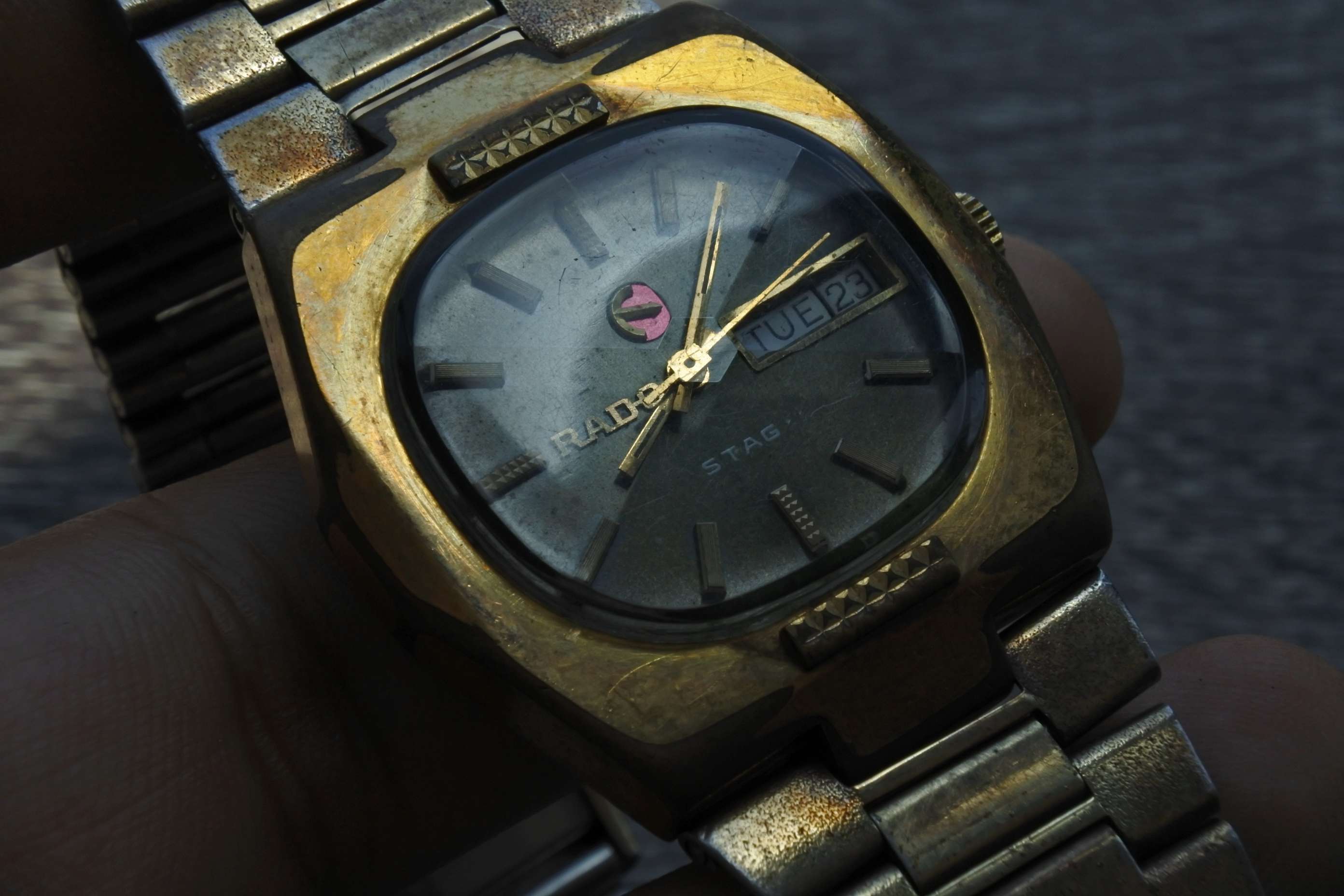 นาฬิกา Rado Stag Vintage ผู้ชาย สายสแตนเลส แท้มือสองญี่ปุ่น ระบบ ...